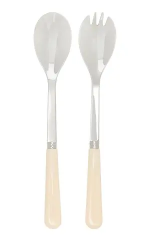 SABRE Two-piece Pop Stainless Steel Salad Set Ivory