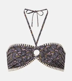 MARANT ETOILE Starneage Halterneck Bikini Top - Black