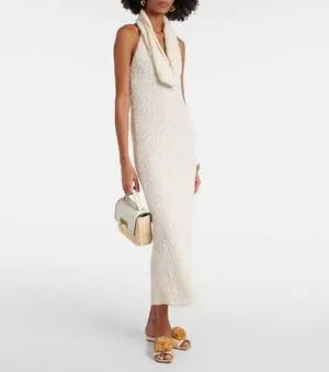JIMMY CHOO Nako Raffia Slides