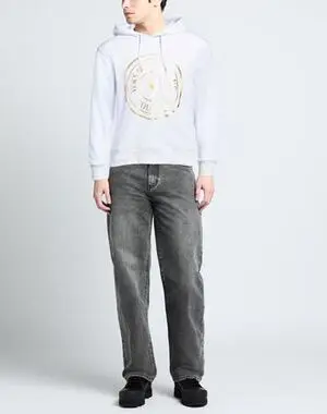 Versace Sweatshirt With Metallic Print - White