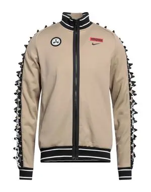 Nike Multicolor Fleece And Nylon Sweatshirt - Beige
