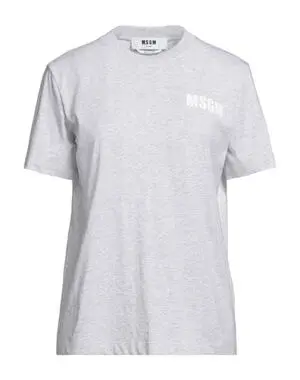 MSGM MSGM Cotton T-Shirt Light Grey
