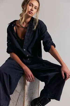 Free People Collared Jumpsuits