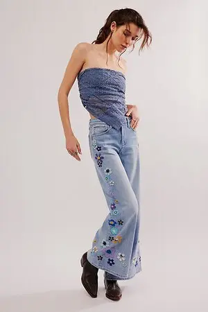 DRIFTWOOD Mona Embroidered Jeans Boogie Days