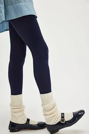 Free People Opaque Tights - Navy