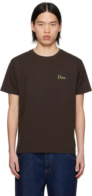 DIME Dime Brown Classic T-Shirt - Deep Brown