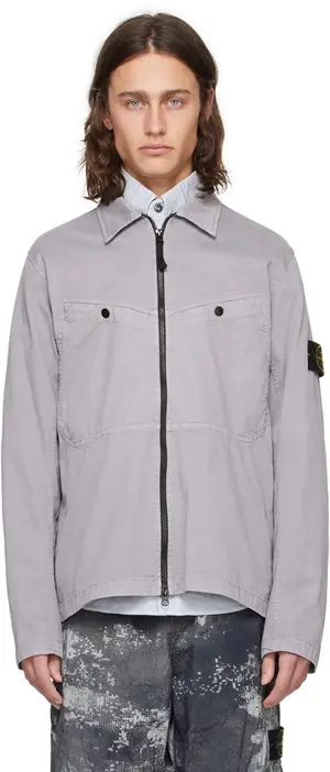Stone Island Stone Island Gray Old Treatment Jacket - V0164 Dust