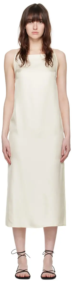 Loulou De Saison Loulou Studio Sulum Midi Dress - Soft Vanilla