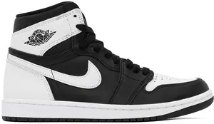 NIKE JORDAN Nike Jordan Black & White Air Jordan 1 Retro High OG Sneakers - Black/white-white