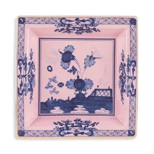 GINORI 1735 Oriente Italiano Large Square Change Tray Azalea