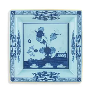 GINORI 1735 Oriente Italiano Large Square Change Tray - Iris
