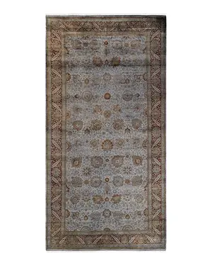 Bloomingdale'S Fine Vibrance M1552 Area Rug, 6'2 X 12 - Gray