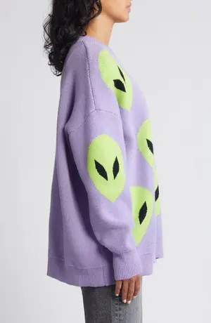 DRESSED IN LALA Alien Crewneck Sweater