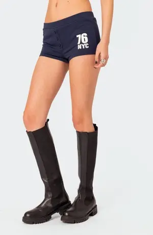 EDIKTED Jordan Stretch Cotton Micro Shorts