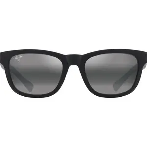 Maui Jim Kapii Square Sunglasses - Matte Black