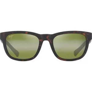 Maui Jim Kapii Square Sunglasses - Matte Dark Havana