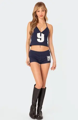 EDIKTED Jordan Halter Top