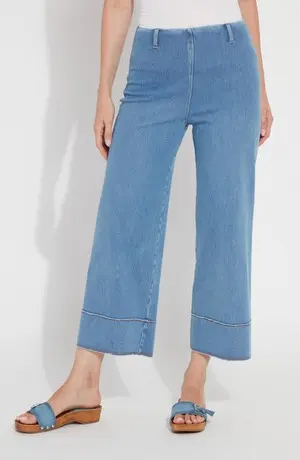 Lyssé Margo High-waist Cropped Jeans - Bleached Blue