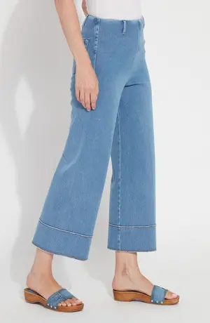 Lyssé Margo High-waist Cropped Jeans - Bleached Blue