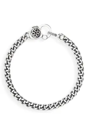 Good Art Hlywd Rosette Curb Chain Bracelet - Sterling Silver
