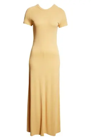 TOTEME Fluid Jersey Maxi T-shirt Dress - Cornsilk