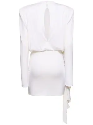 Magda Butrym Jersey Draped Mini Dress