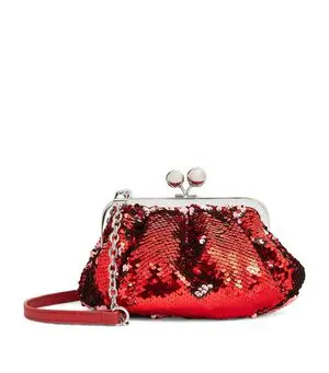 Max Mara Small Sequinned Pasticcino Bag