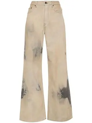 Acne Studios Bleached-effect Wide-leg Jeans