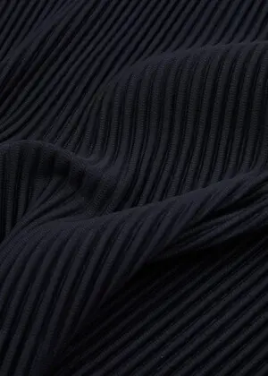 Issey Miyake Pleated Jersey T-shirt - Navy