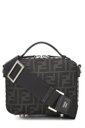 Fendi Zucca Canvas Suitcase - Black