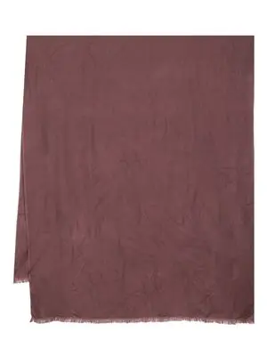 N.peal Frayed Cashmere Shawl - Brown