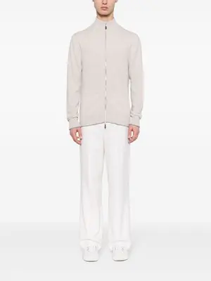 N.peal Knightsbridge Zip-up Cardigan - Neutrals