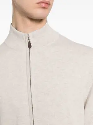 N.peal Knightsbridge Zip-up Cardigan - Neutrals