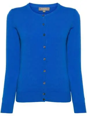 N.peal Olivia Organic-cashmere Cardigan - Blue