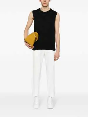 JIL SANDER Gabardine Tapered Trousers - White