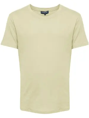 Frescobol Carioca Lucio Cotton-linen T-shirt - Green