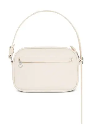 COURREGES Logo-embroidered Leather Camera Bag - Neutrals