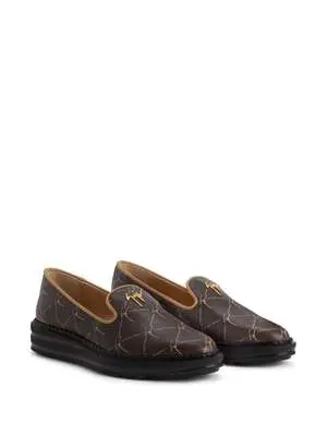GIUSEPPE ZANOTTI Tim Logo-lettering Loafers