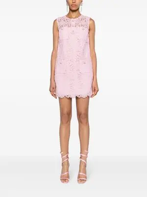SELF-PORTRAIT A-line Lace Mini Dress