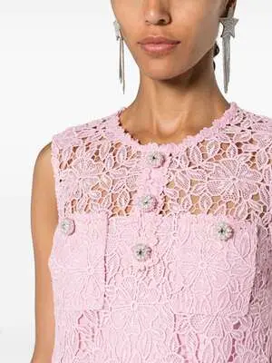 SELF-PORTRAIT A-line Lace Mini Dress
