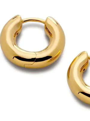 Monica Vinader Essential Huggie Earrings - Gold