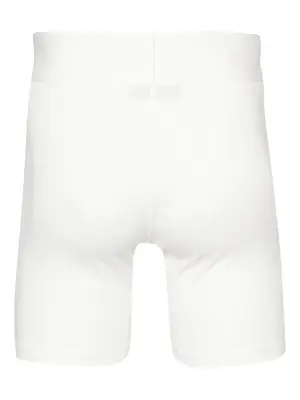 LUDOVIC DE SAINT SERNIN Logo-embroidered Cyclist Shorts - White