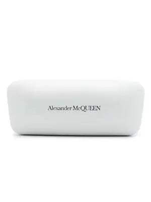 Alexander McQueen Skull Stud Shield Sunglasses - Black
