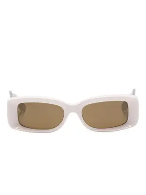 Gucci Logo-engraved Sunglasses - Neutrals