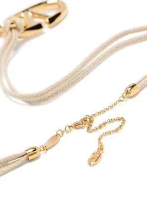 Valentino Garavani Vlogo Pendant Necklace - Neutrals