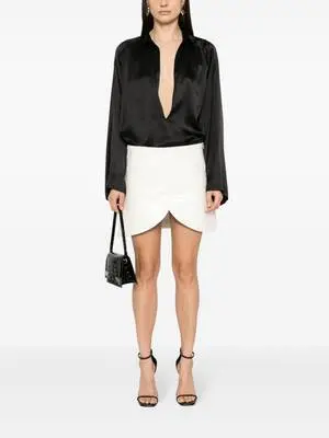 COURREGES Ellipse Crocodile-effect Mini Skirt