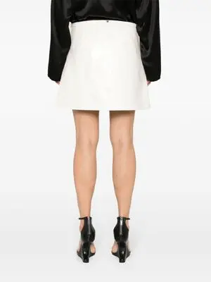 COURREGES Ellipse Crocodile-effect Mini Skirt