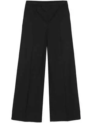 Moncler Elasticated-waist Wide-leg Trousers - Black
