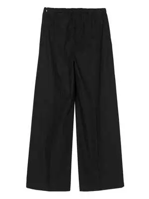 Moncler Elasticated-waist Wide-leg Trousers - Black