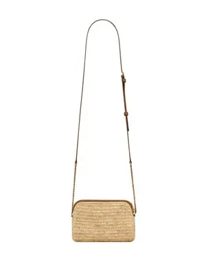 Saint Laurent Gaby Raffia Crossbody Bag